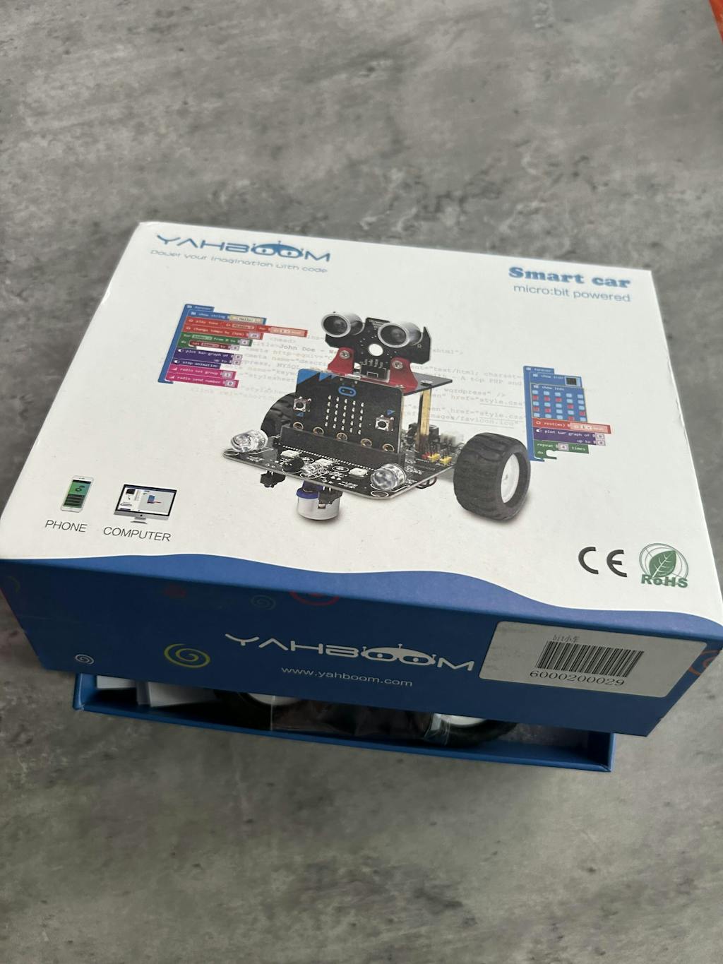 Microbit Car Kit Support MakeCode Programming APP IR Control | Yahboom