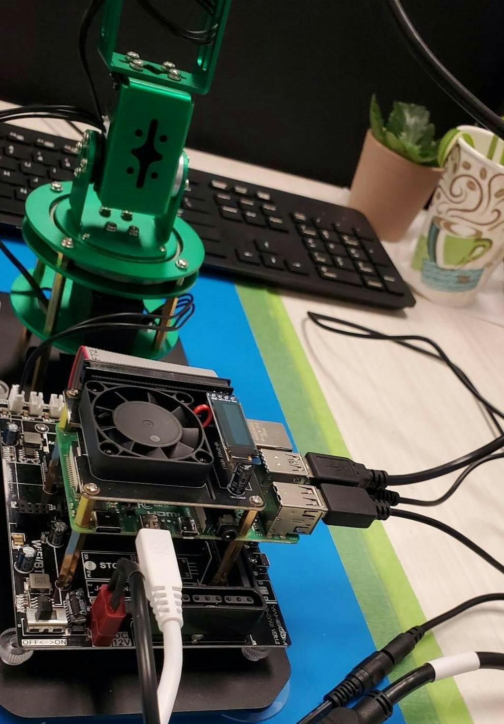 6DOF Raspebrry Pi Robotic Arm with and HD Camera Python programming