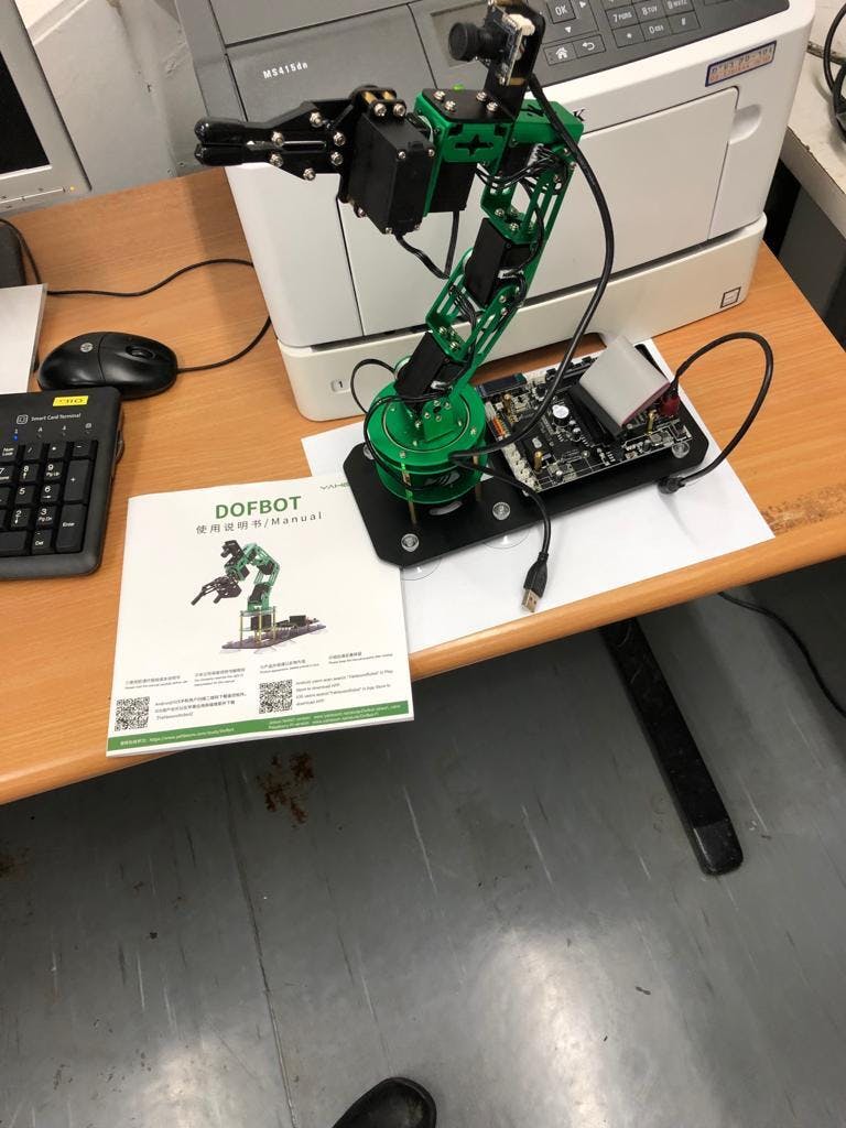6DOF Raspebrry Pi Robotic Arm with and HD Camera Python programming