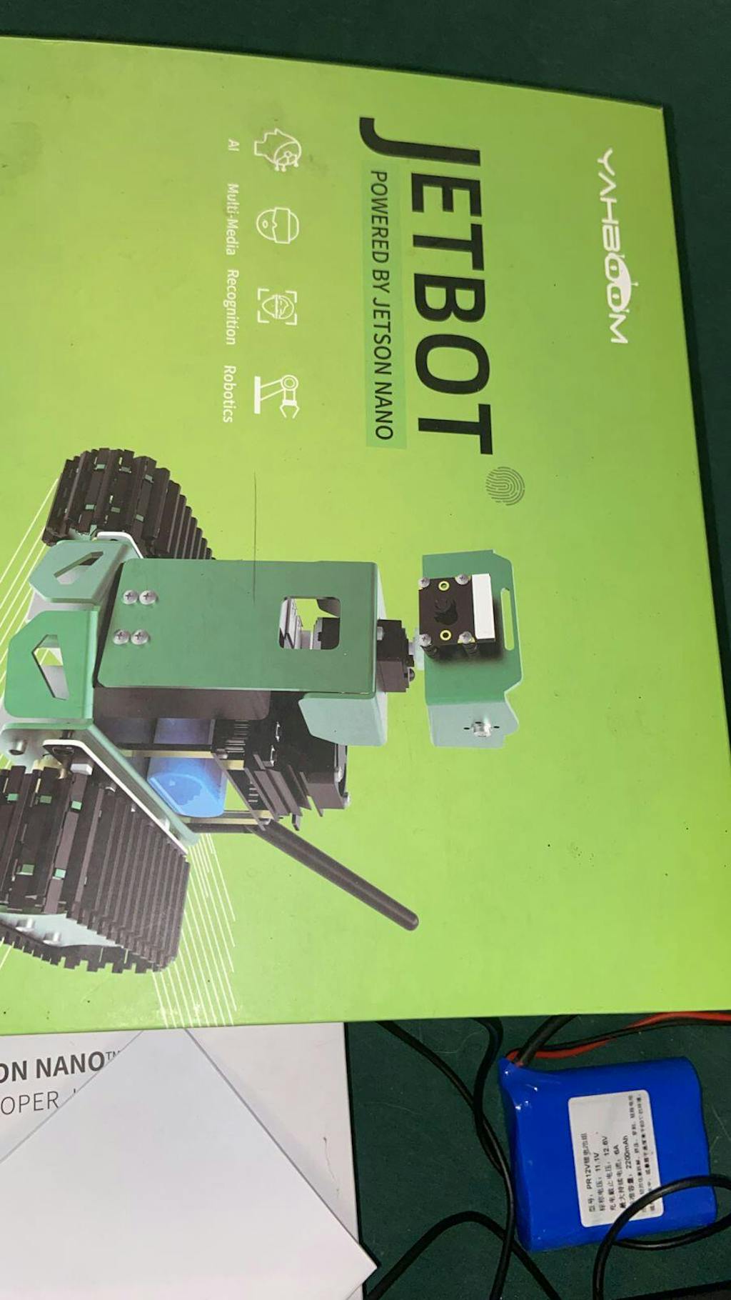 Jetbot AI Robot Car for JETSON NANO 4GB B01 OpenCV Image Processing