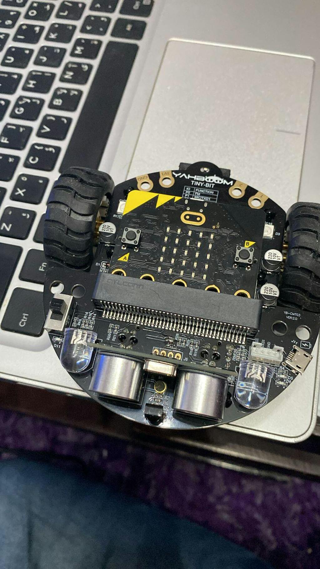 Yahboom Microbit Robot Car Kit Programmable Toys MakeCode Programming