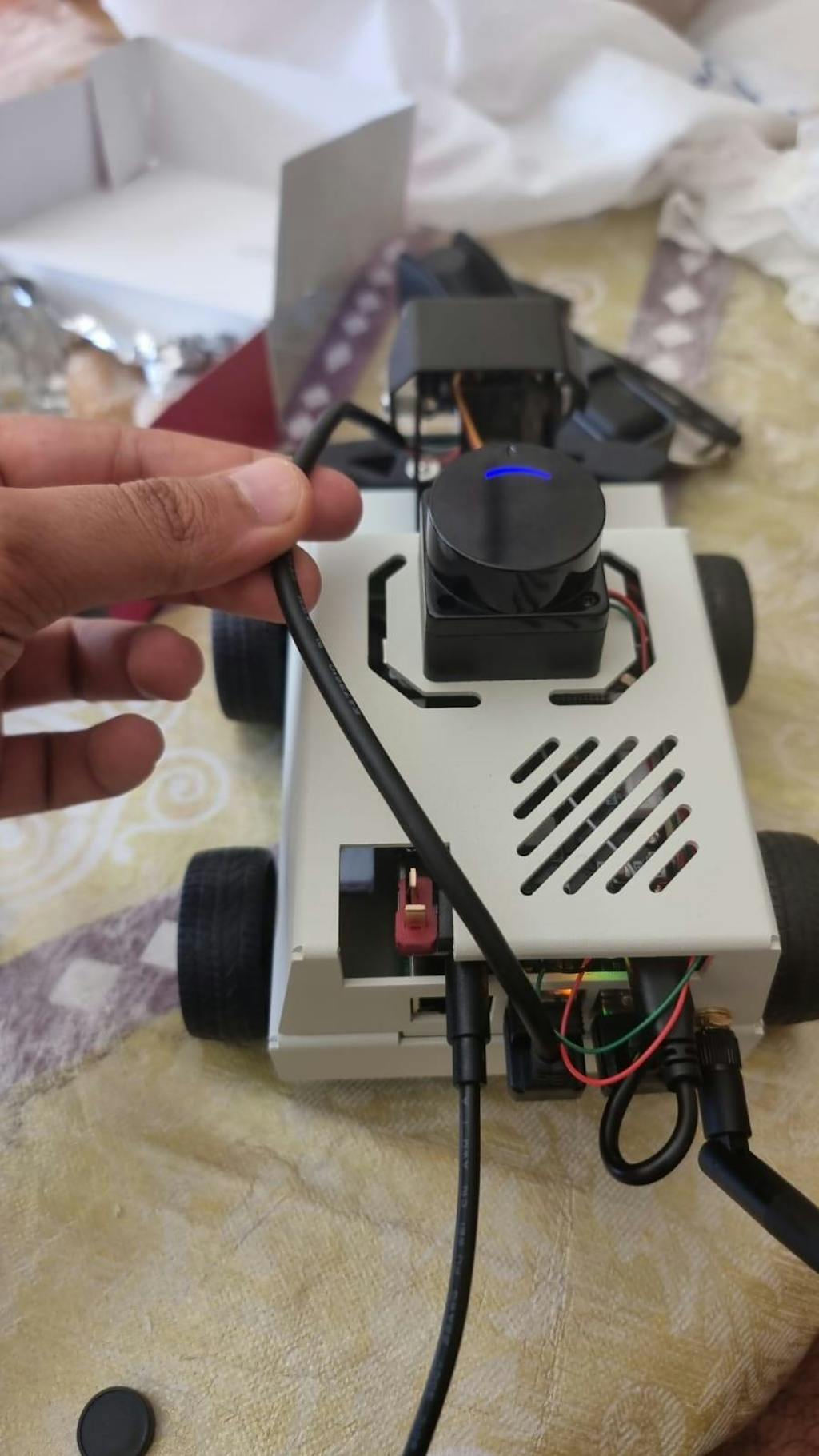 MicroROS Robot Car with ESP32 Coprocessor Virtual Machine Controller