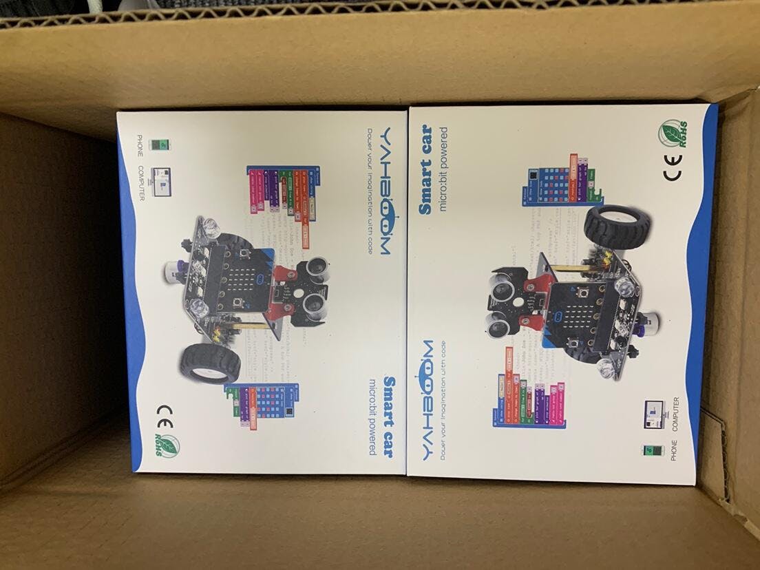 Microbit Car Kit Support MakeCode Programming APP IR Control | Yahboom