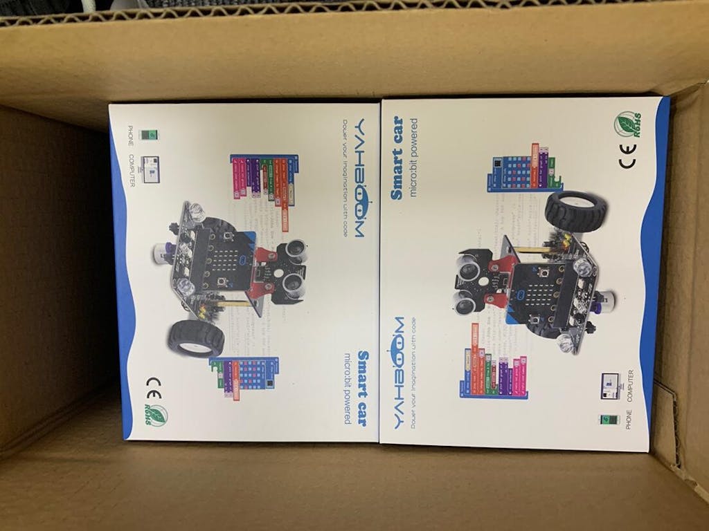 Microbit Car Kit Support MakeCode Programming APP IR Control | Yahboom