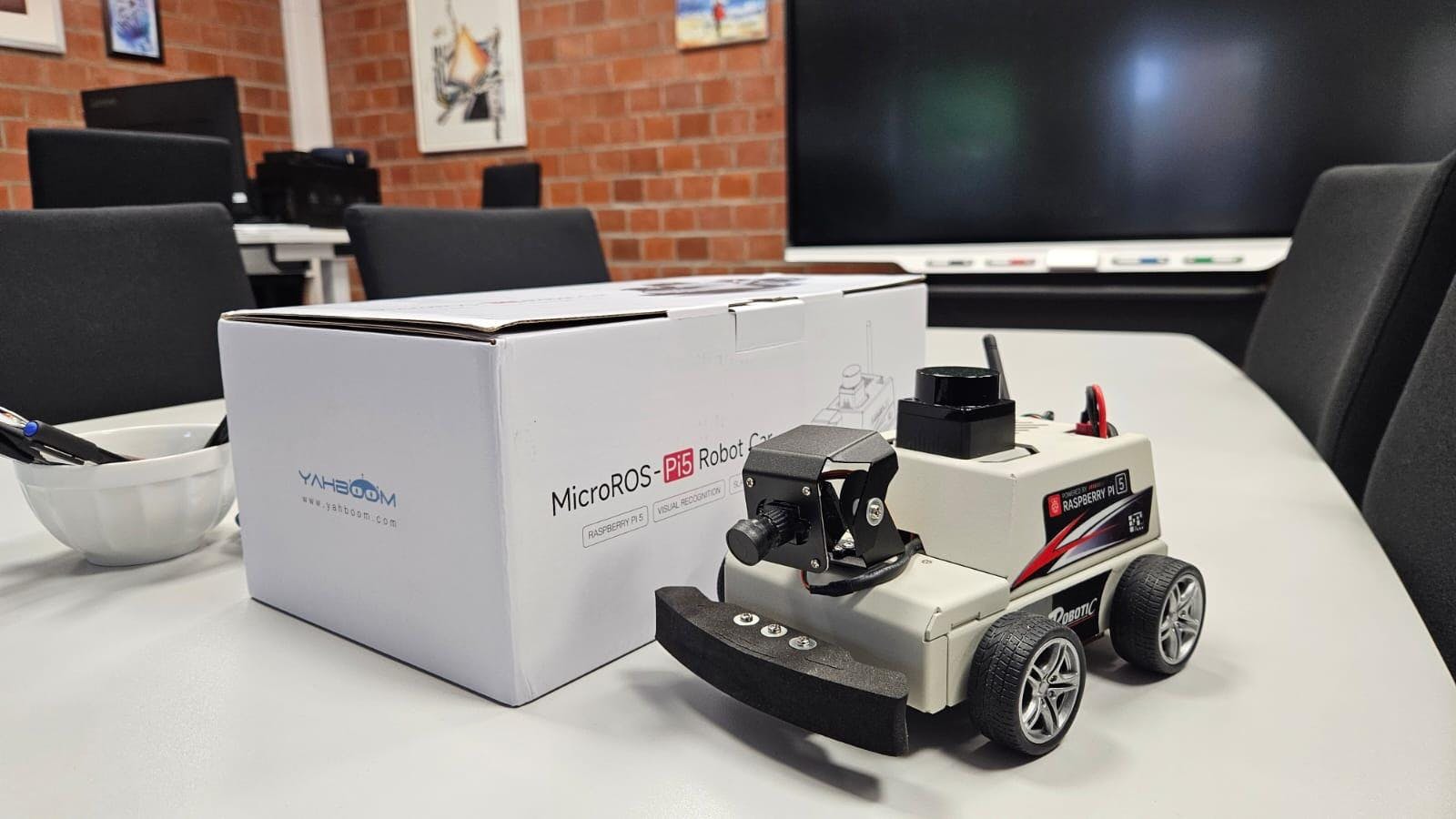 Raspberry Pi 5 Car Kit ROS2 Robot Support Python3 Programming