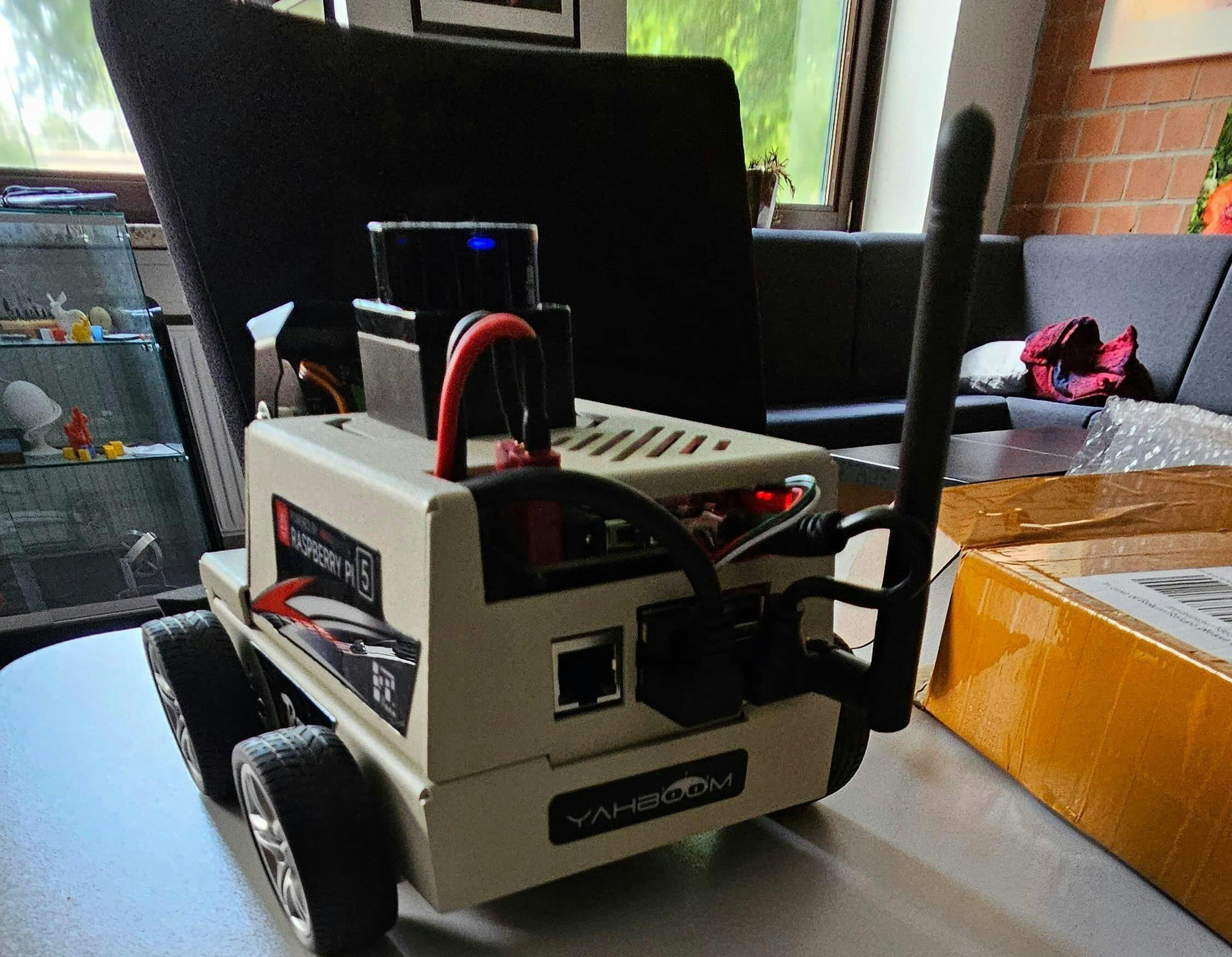 Raspberry Pi 5 Car Kit ROS2 Robot Support Python3 Programming