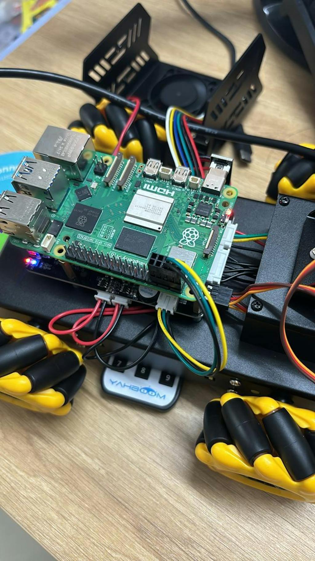 Raspbot V2 AI Vision Car With Mecanum Wheel ROS2 Humble for RPi 5