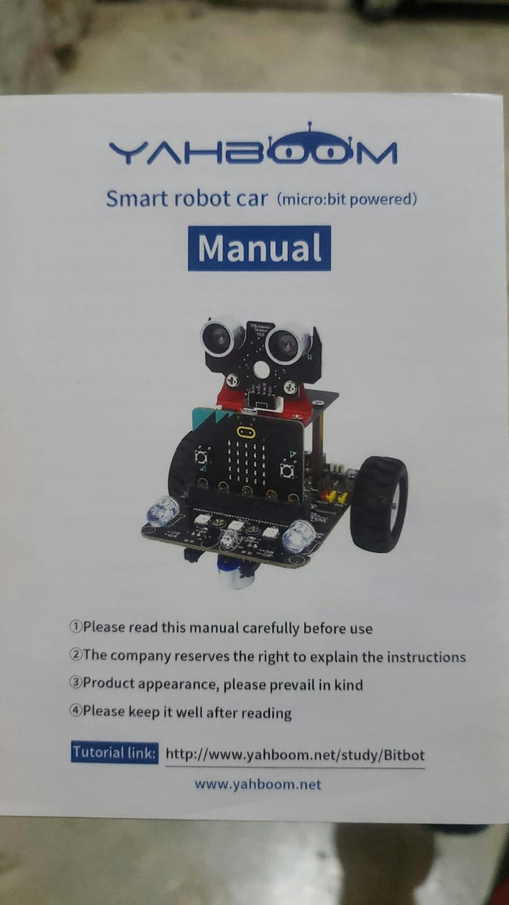 Microbit Car Kit Support MakeCode Programming APP IR Control | Yahboom