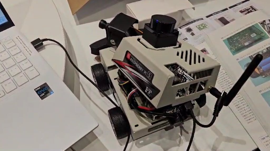 Raspberry Pi 5 Car Kit ROS2 Robot Support Python3 Programming