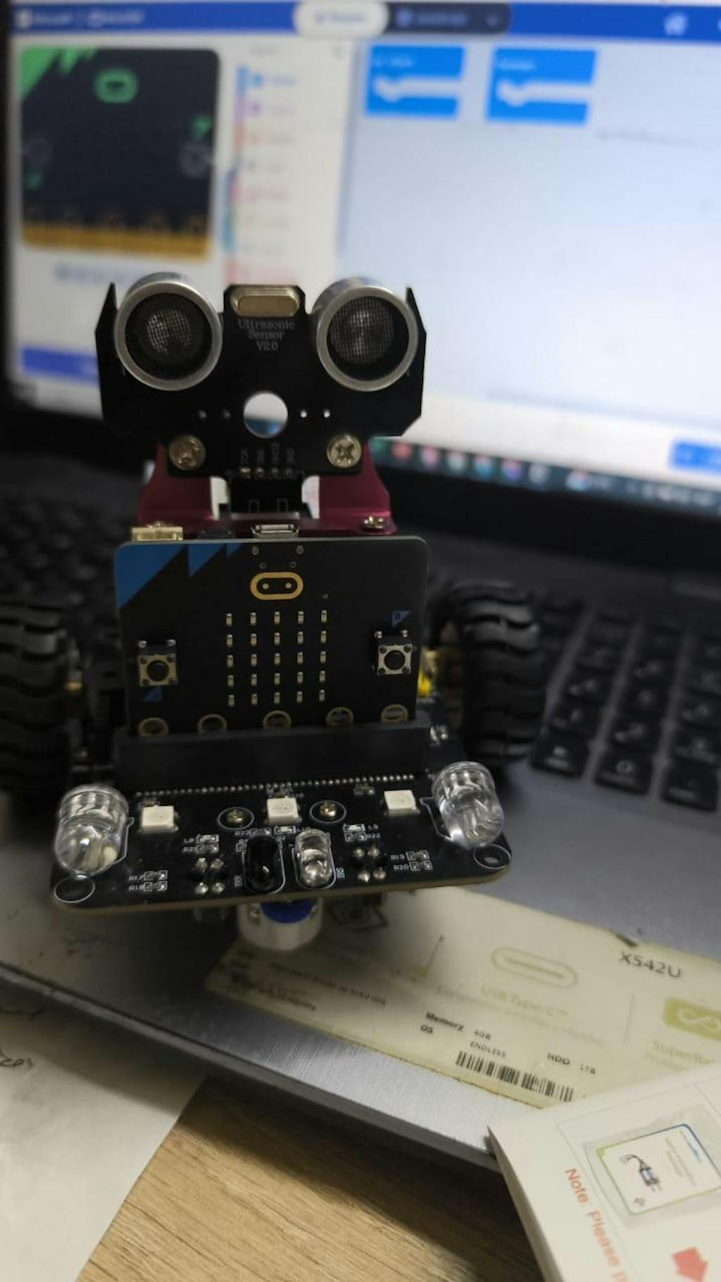 Microbit Car Kit Support MakeCode Programming APP IR Control | Yahboom