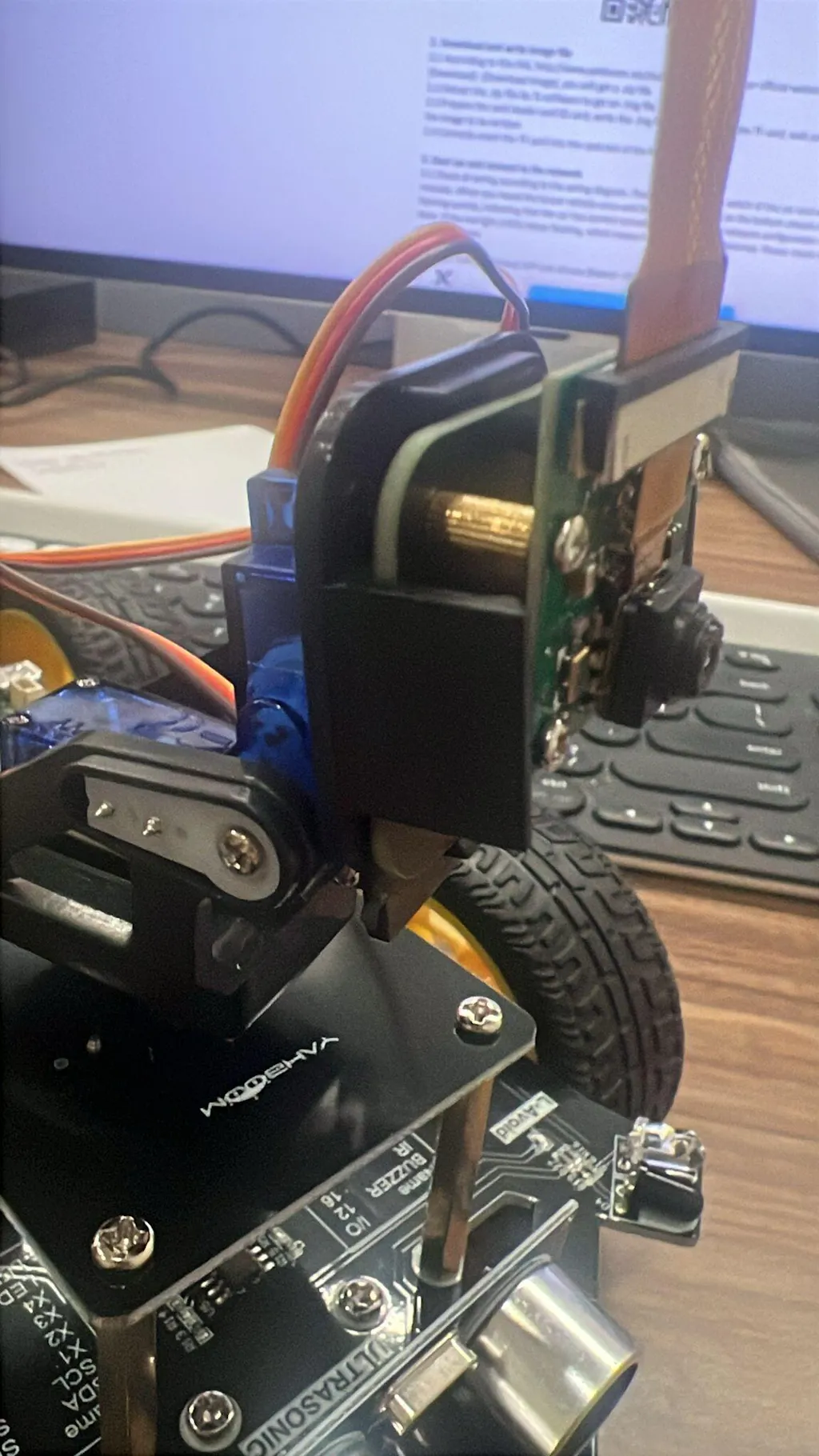 Raspbot AI Vision 4WD Car For RPi 5 With FPV Camera Use Python3 OpenCV