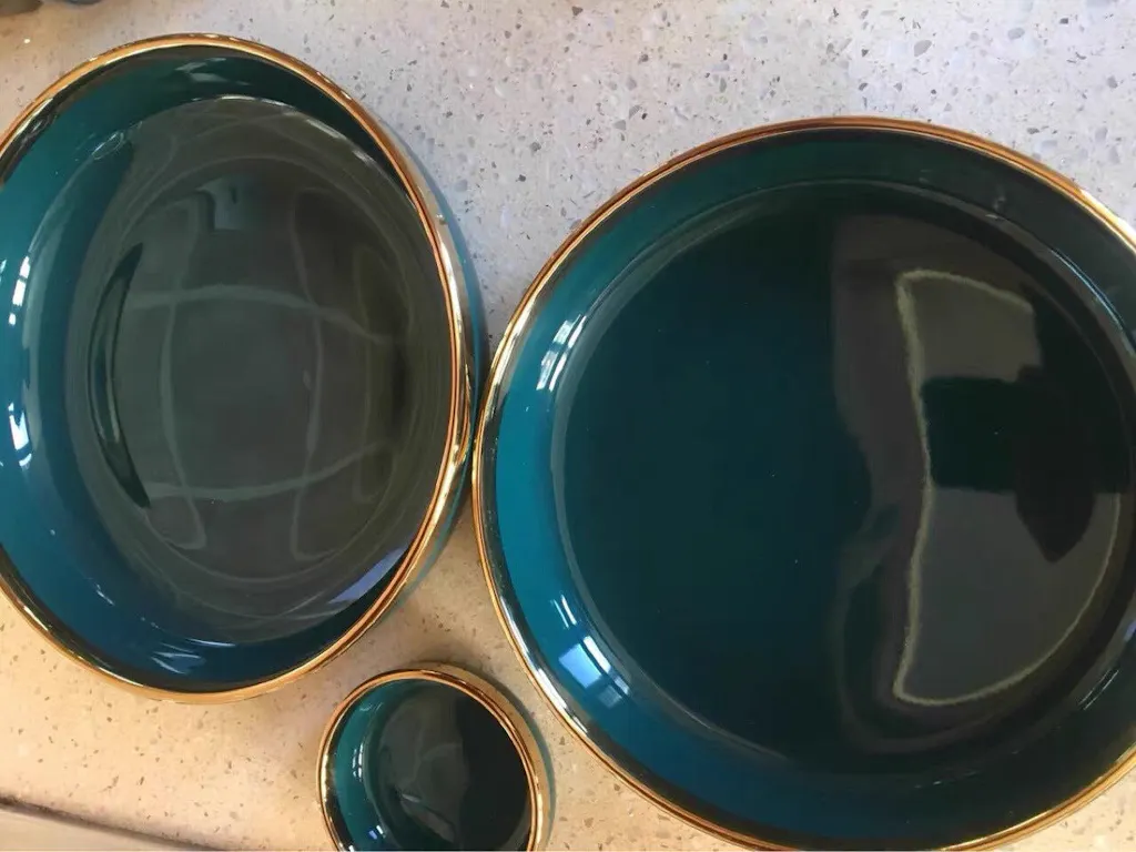 Verde Emerald Green Luxury Dinnerware Set | Yedwo Home – YEDWO