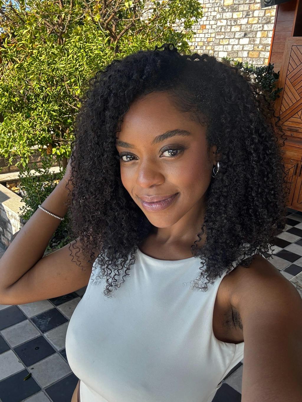 Feather Crochet Hair Extension Afro Kinky Curly Human Hair Double-Strand