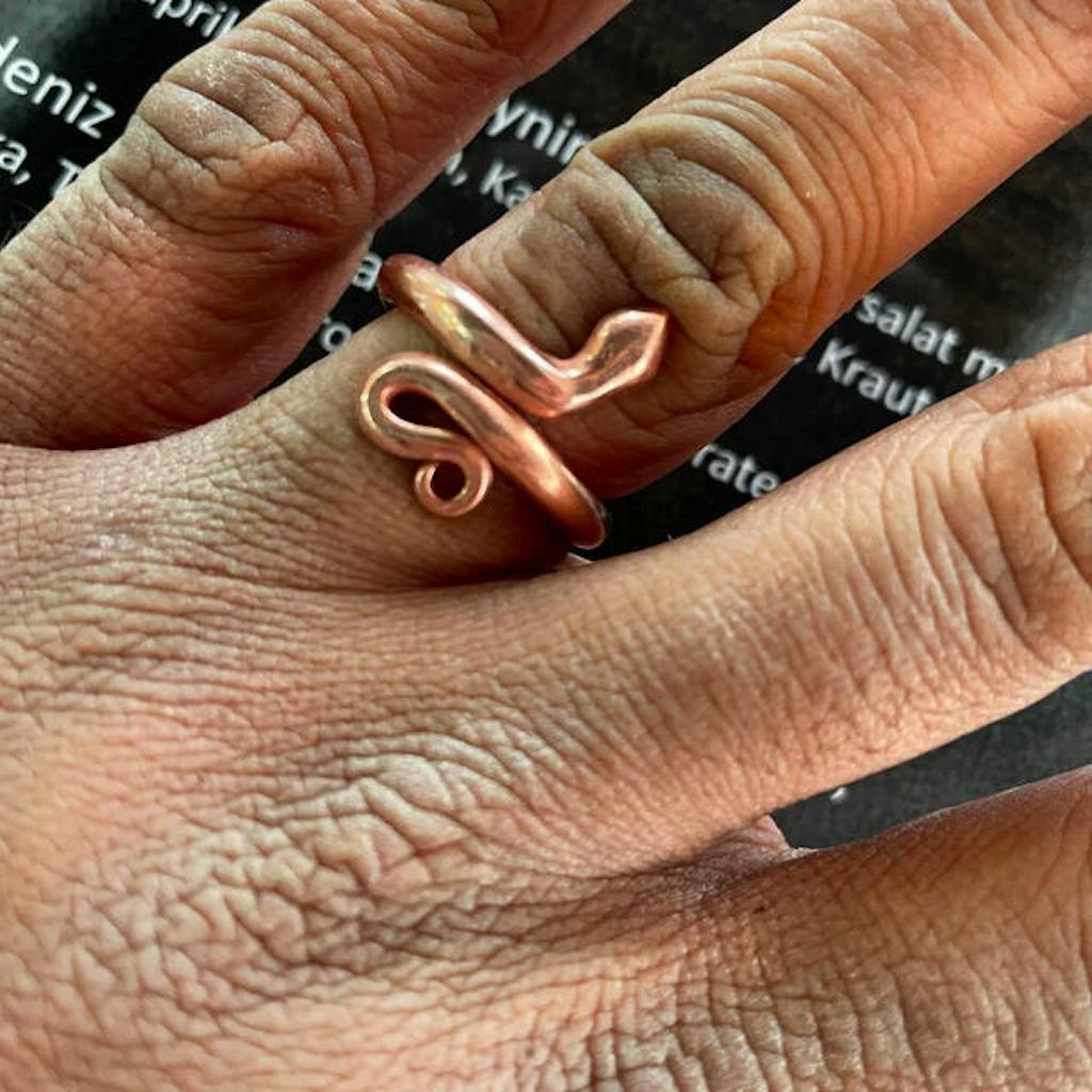 Isha Copper Snake Ring (Consecrated) – Yogis