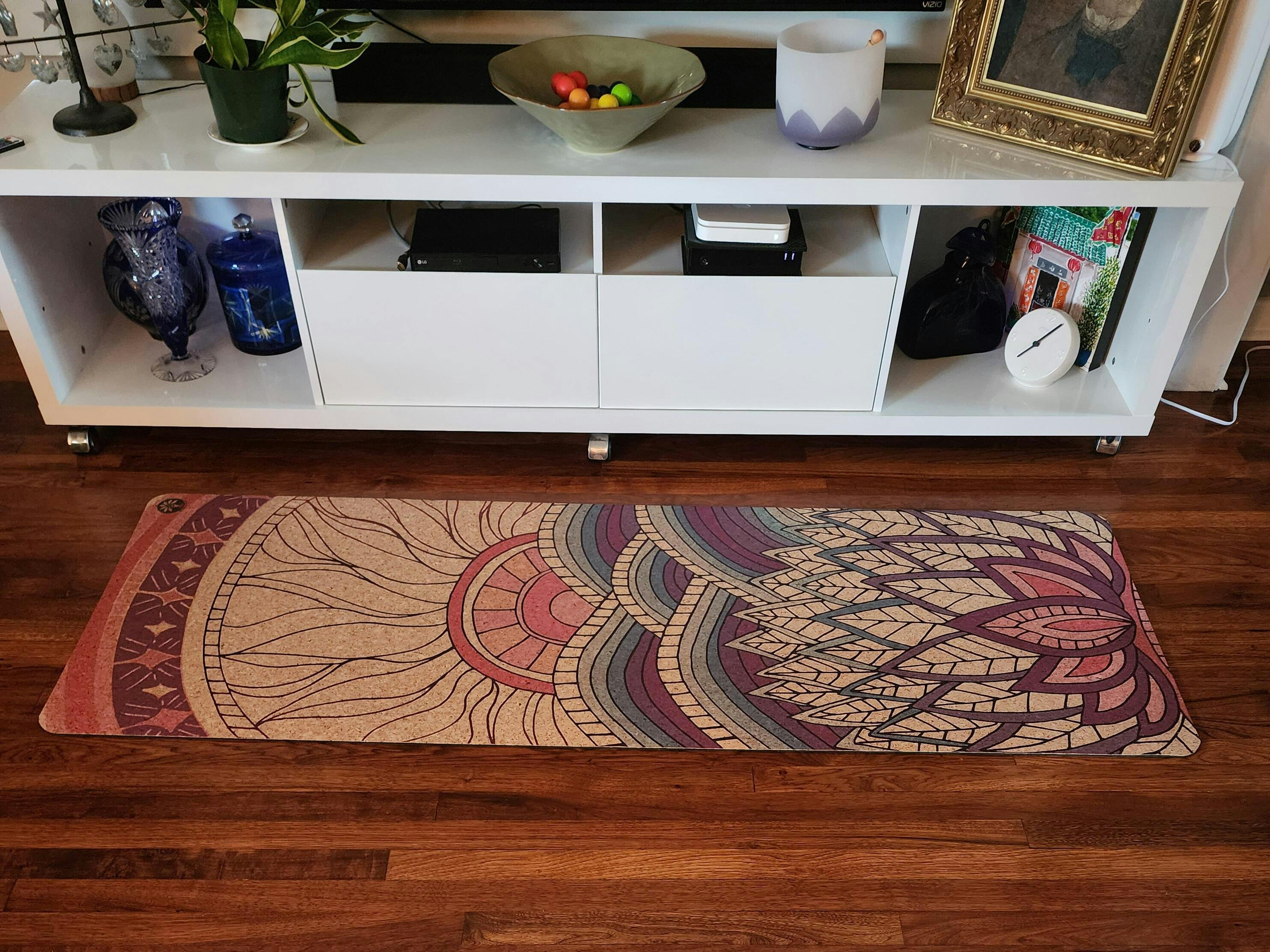 Artist Desiged Original Cork Yoga Mat | Chakras by Yoloha