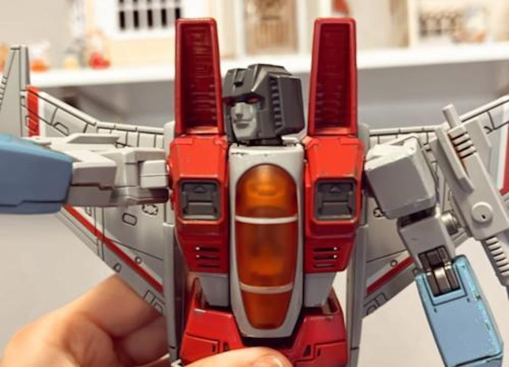 Transformers G1 Starscream Action Figure - Diecast, LED, Weapons