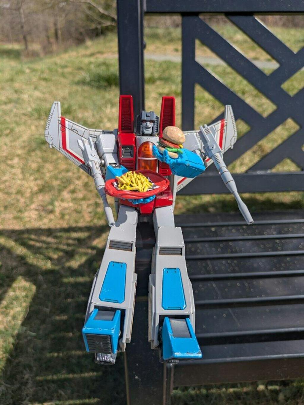 Transformers G1 Starscream Action Figure - Diecast, LED, Weapons