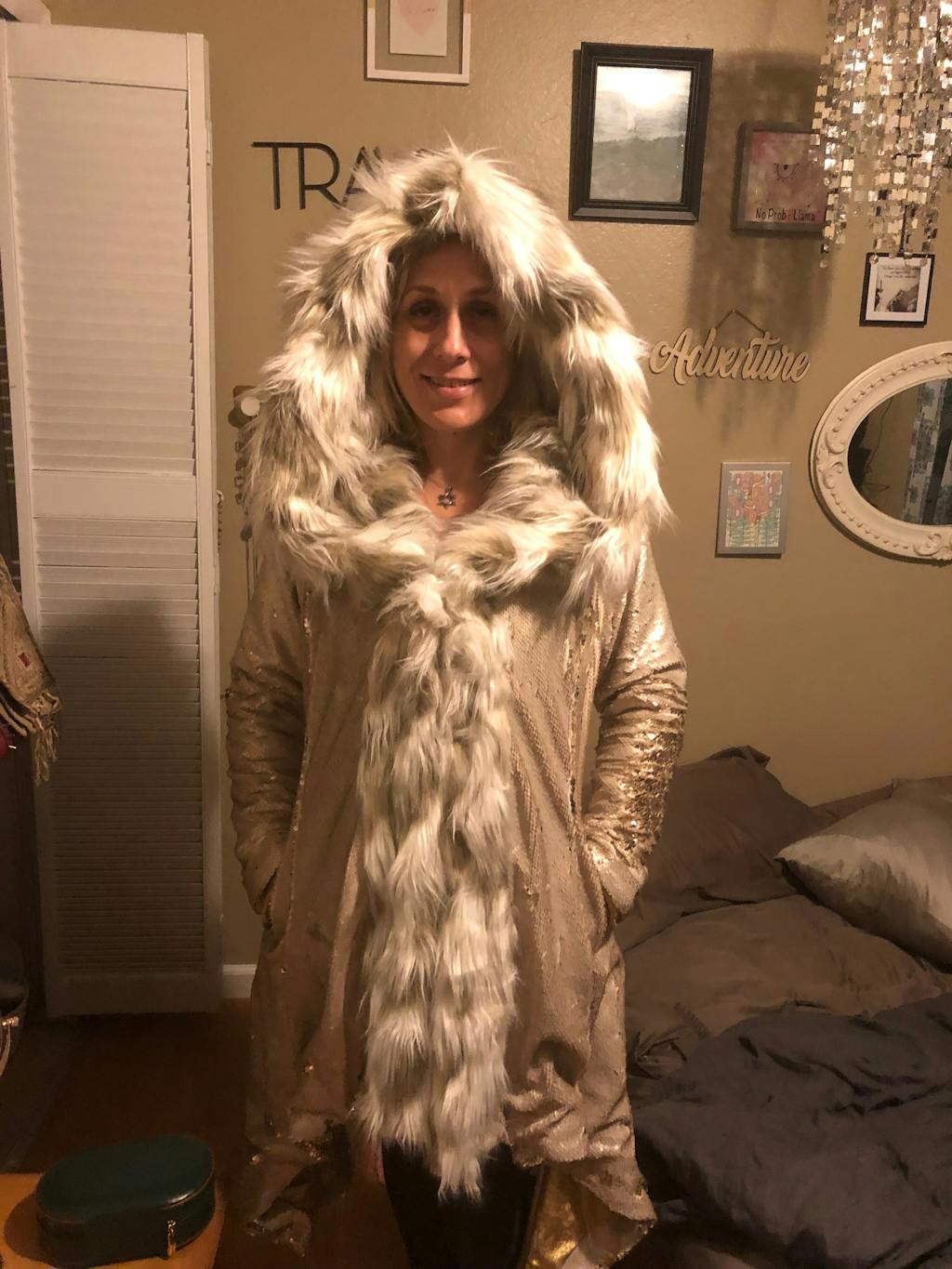 Winter Goddess Coat (Multiple Colors) | Sequin Wedding Coat
