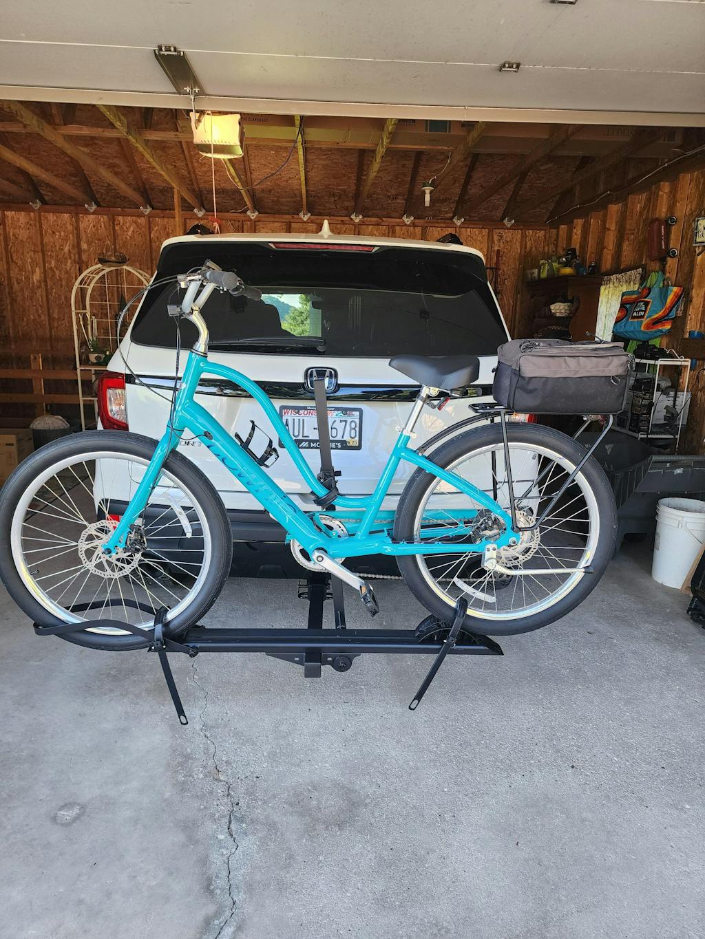 1-Bike Hitch E-bike Rack, Lightweight Single Electric Bike Carrier, 10 ...