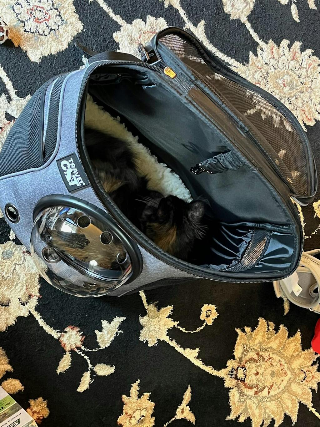 "The Fat Cat" Mini Cat Backpack - Purple – Your Cat Backpack by Travel Cat