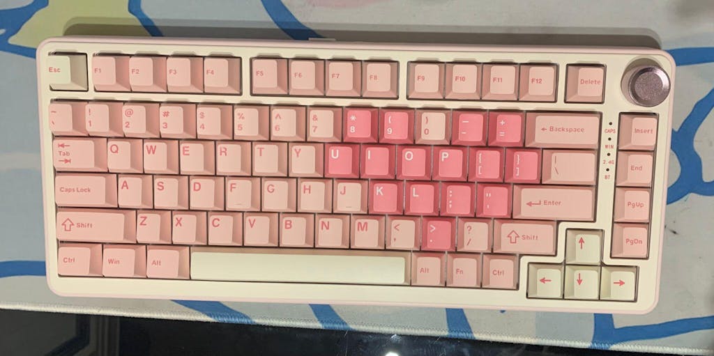 YUNZII B75 Pro Pink Wireless Mechanical Keyboard – YUNZII KEYBOARD