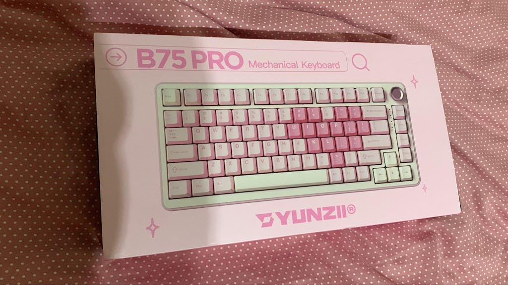 YUNZII B75 Pro Pink Wireless Mechanical Keyboard – YUNZII KEYBOARD