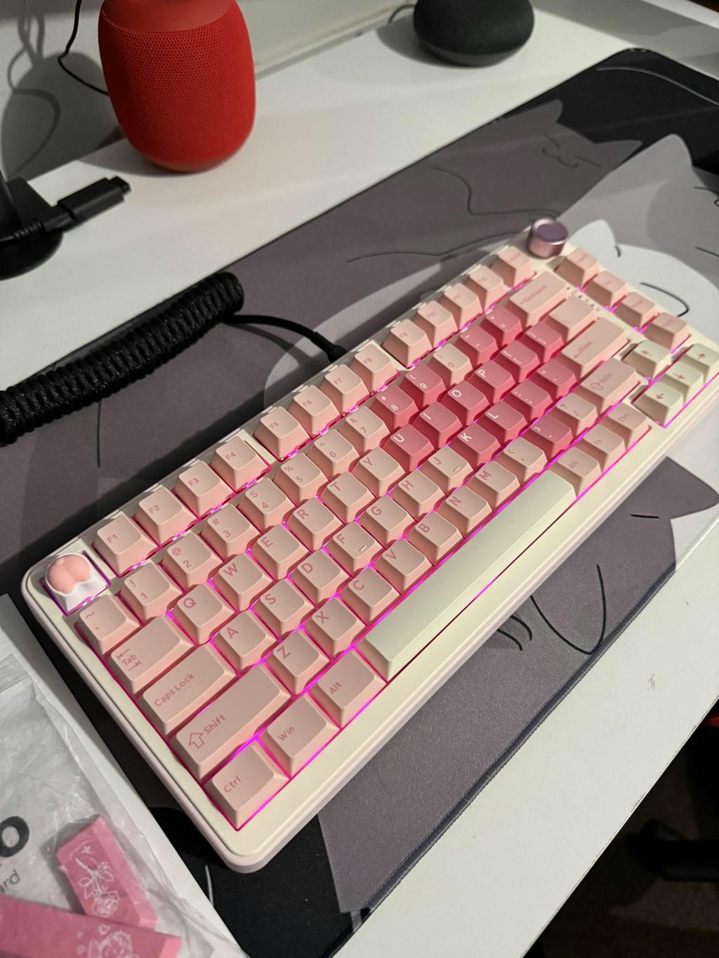 YUNZII B75 Pro Pink Wireless Mechanical Keyboard – YUNZII KEYBOARD