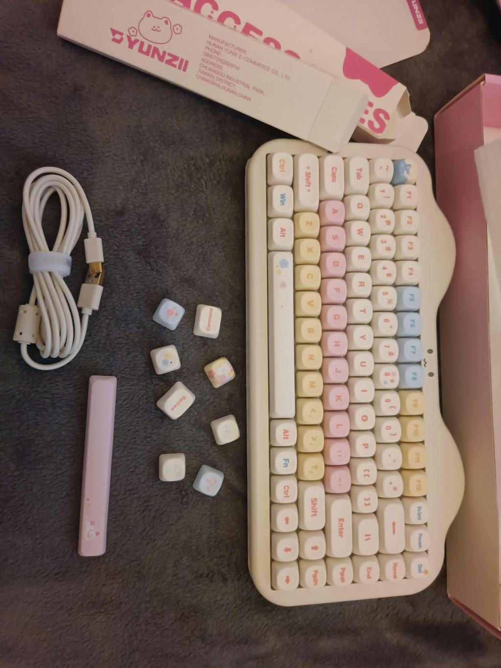 YUNZII C75 Cake Meow Wireless Mechanical Keyboard – YUNZII KEYBOARD