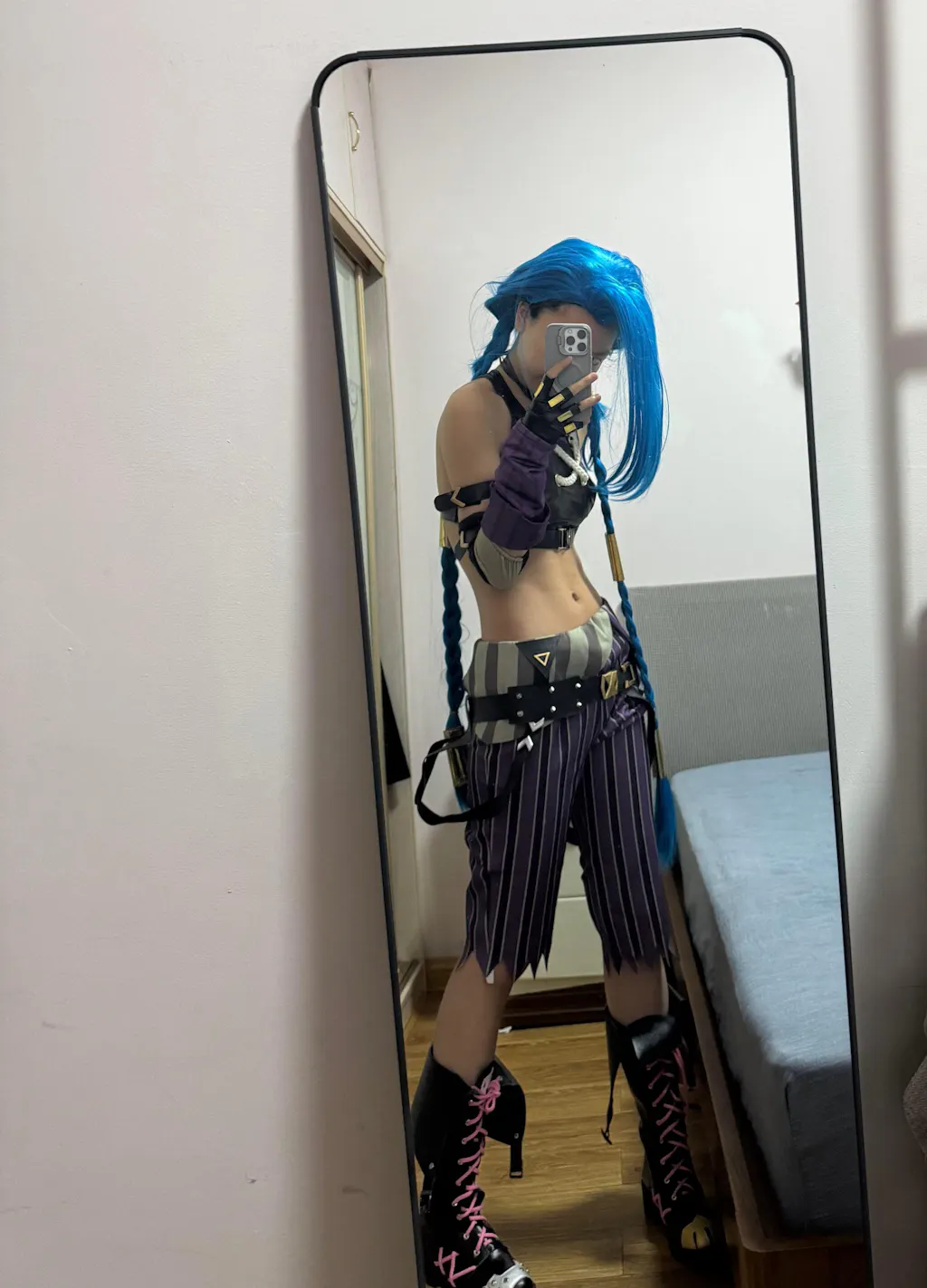 Arcane League of Legends LOL Arcane Jinx Halloween Cosplay Costume ...