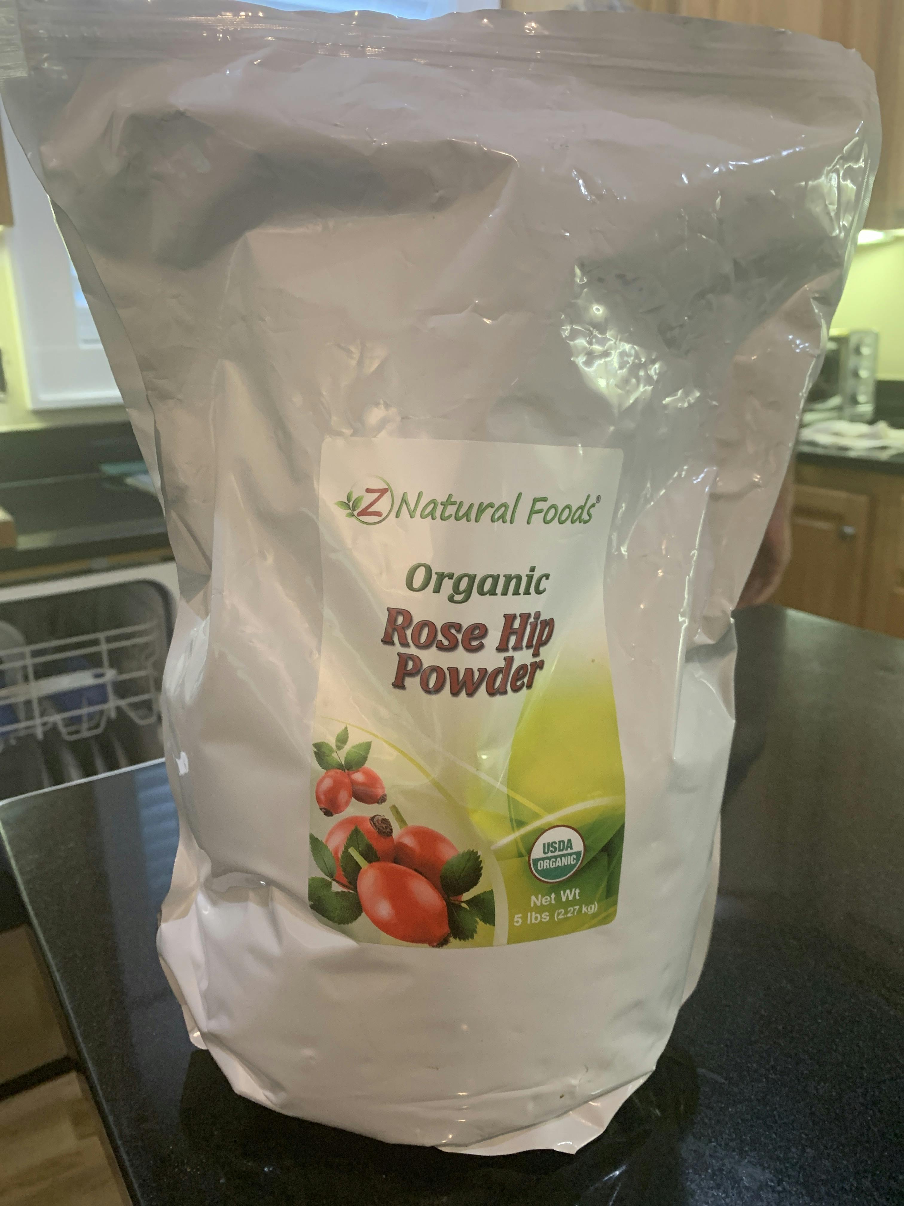 Rose Hip Powder- Raw Natural Source of Vitamin C from Organic Rose Hip