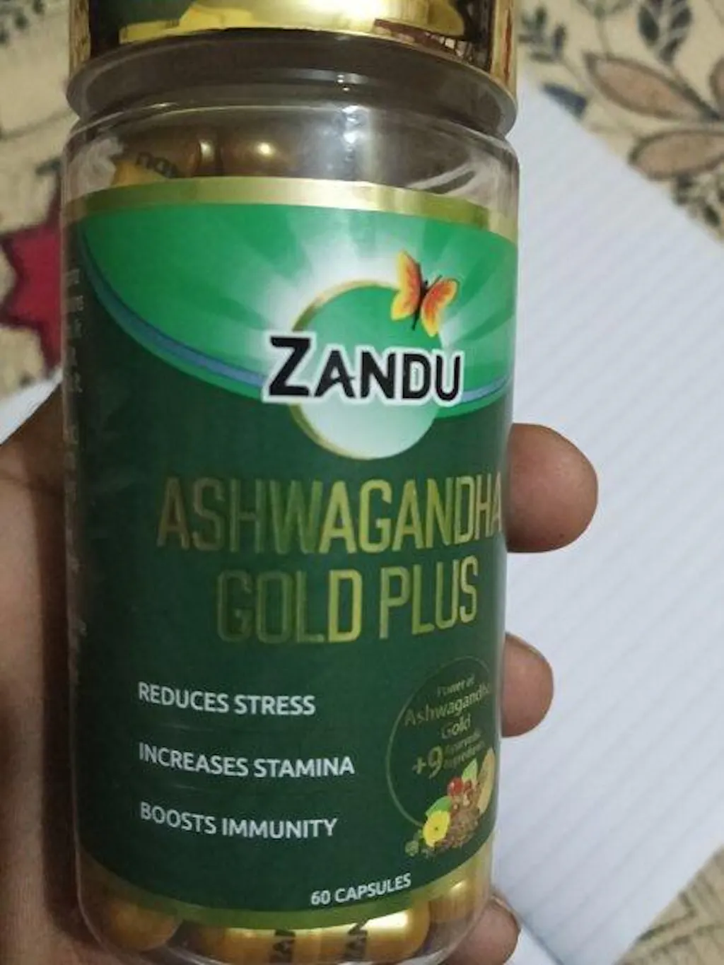 Ashwagandha Gold Plus Capsules with 24K Gold (60 Caps)