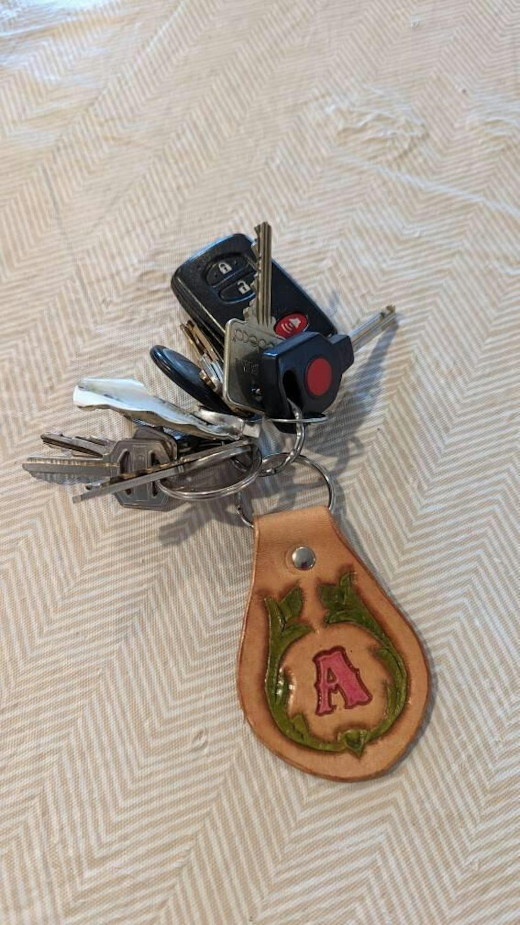 Key Fob Kits 25 Pack 4149-99 - Vegetable Tanned Tooling Leather with K ...