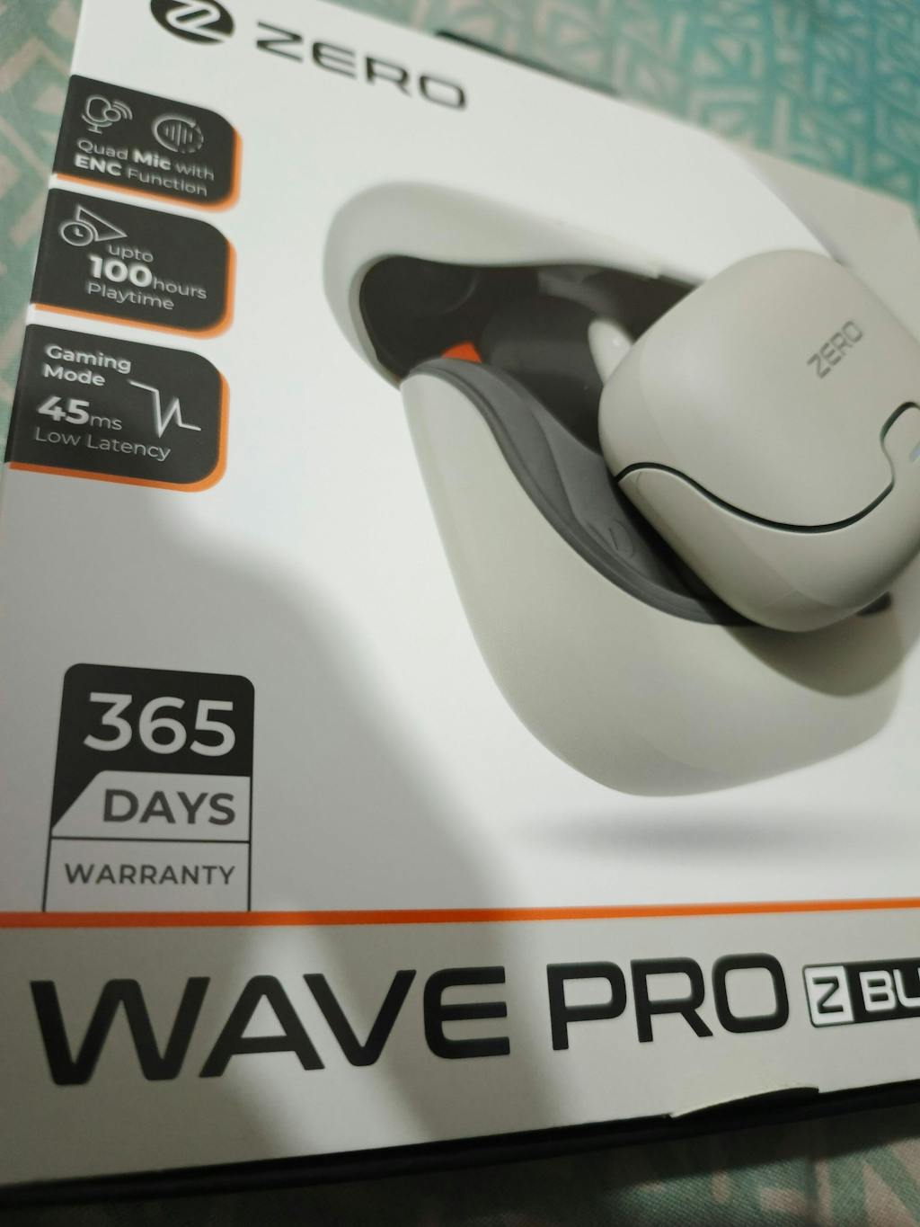 ZBuds WAVE Pro Earbuds | Quad Mic ENC, Big Bass, Low Latency | Zero Lifestyle