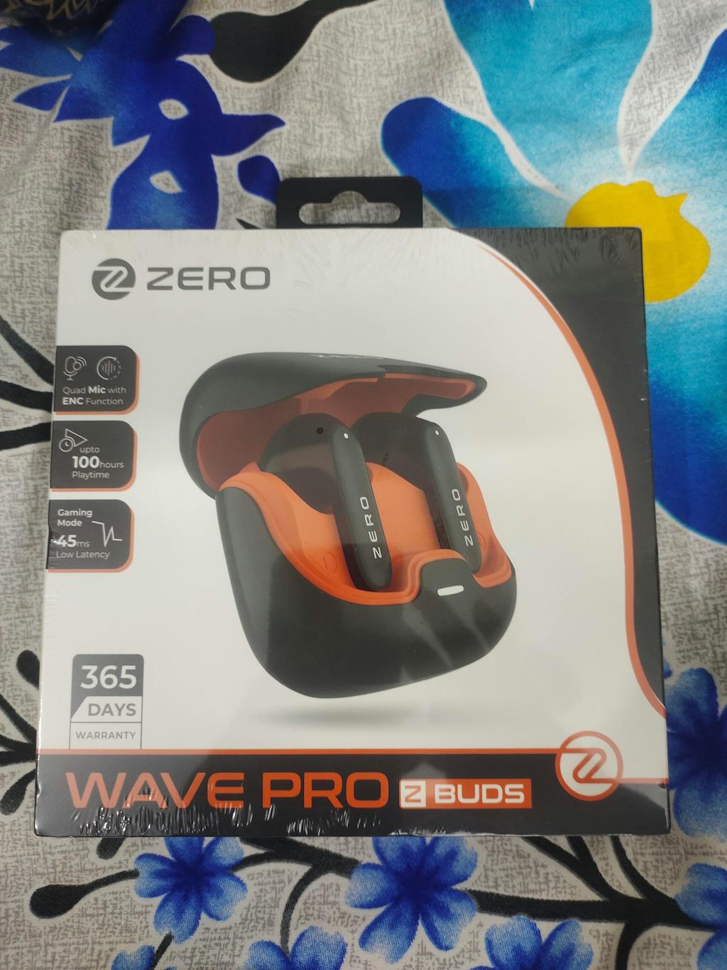 ZBuds WAVE Pro Earbuds | Quad Mic ENC, Big Bass, Low Latency | Zero Lifestyle