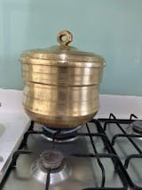 Traditional Brass Idli Pathram (Cooker/Maker/Steamer) Polished | Zishta