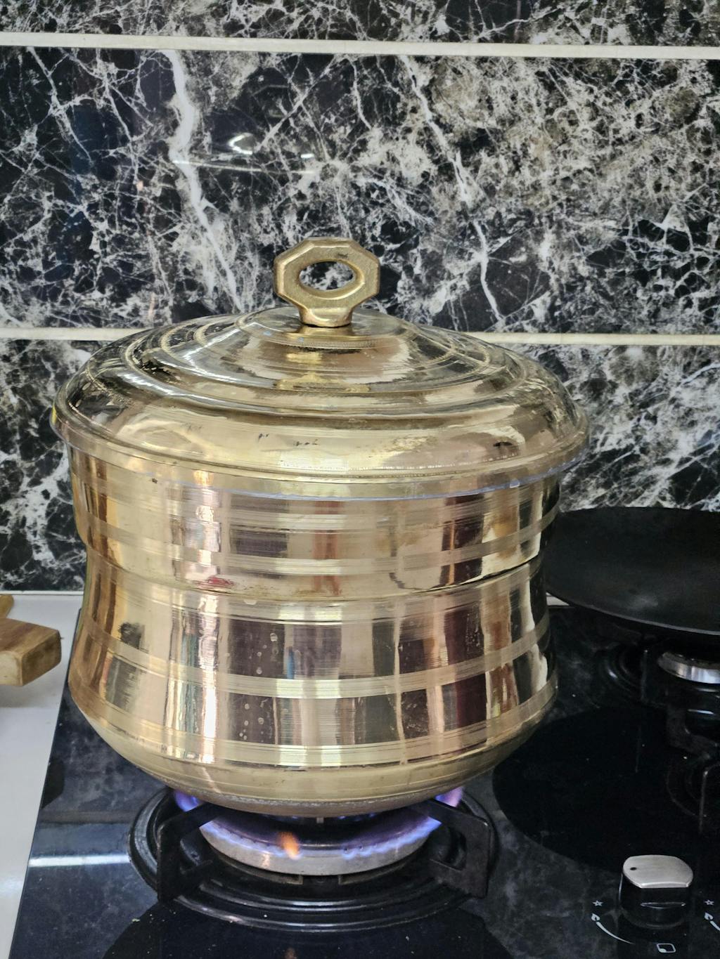 Traditional Brass Idli Pathram (Cooker/Maker/Steamer) Polished | Zishta