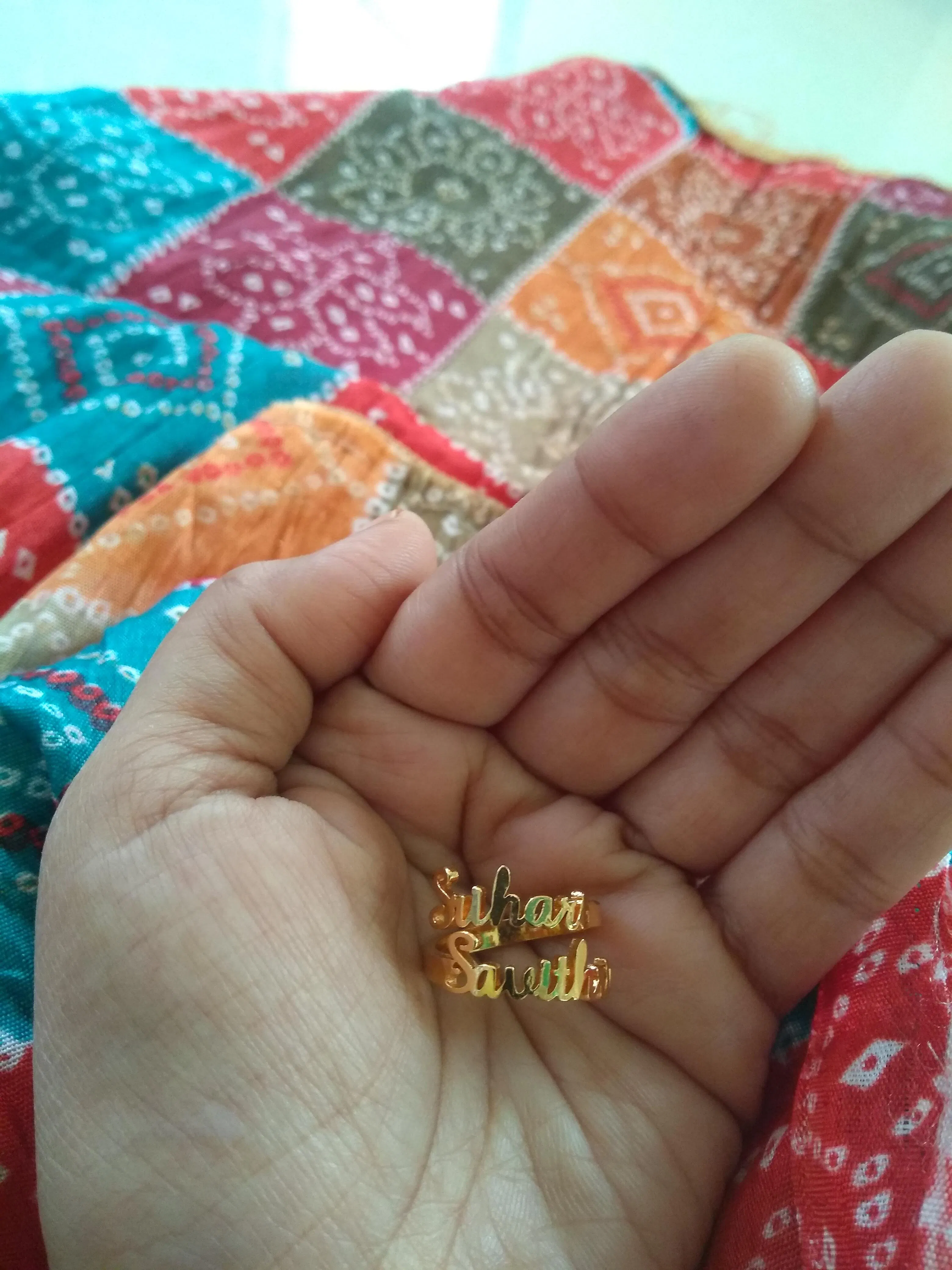 Customize Gold Name Ring – Zivi Fashion