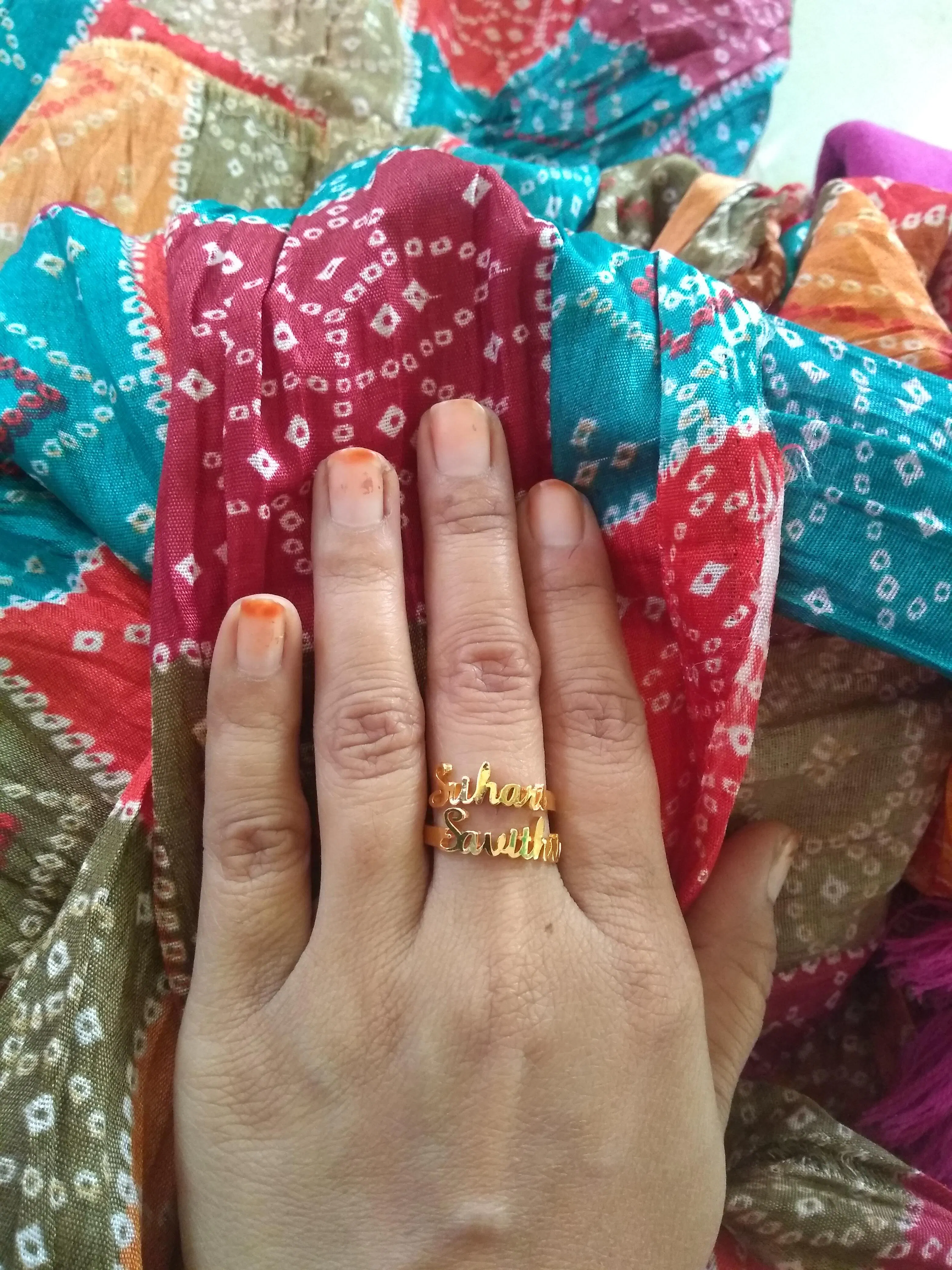 Customize Gold Name Ring – Zivi Fashion