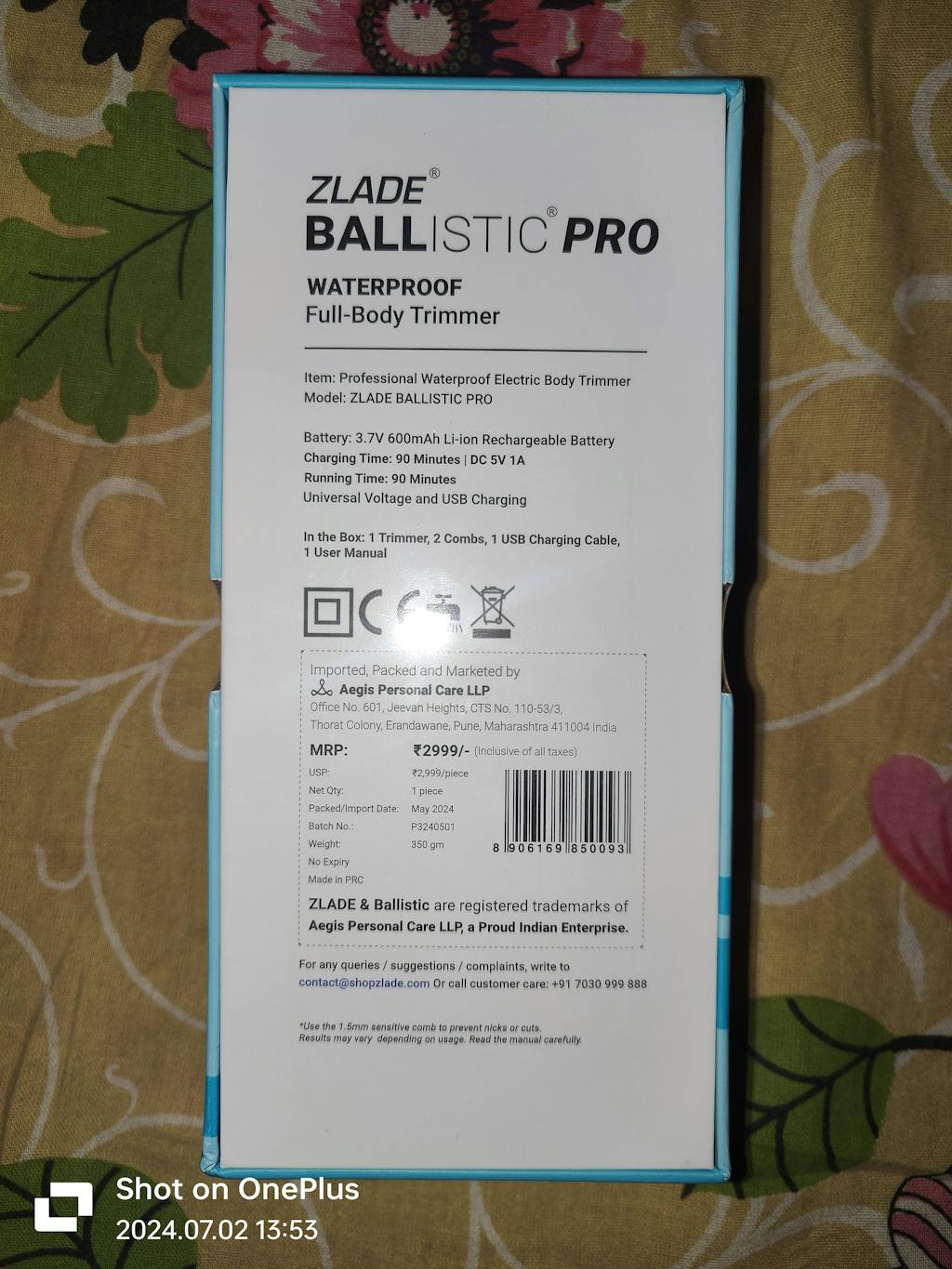 Zlade Ballistic Pro Full-Body Trimmer for Men