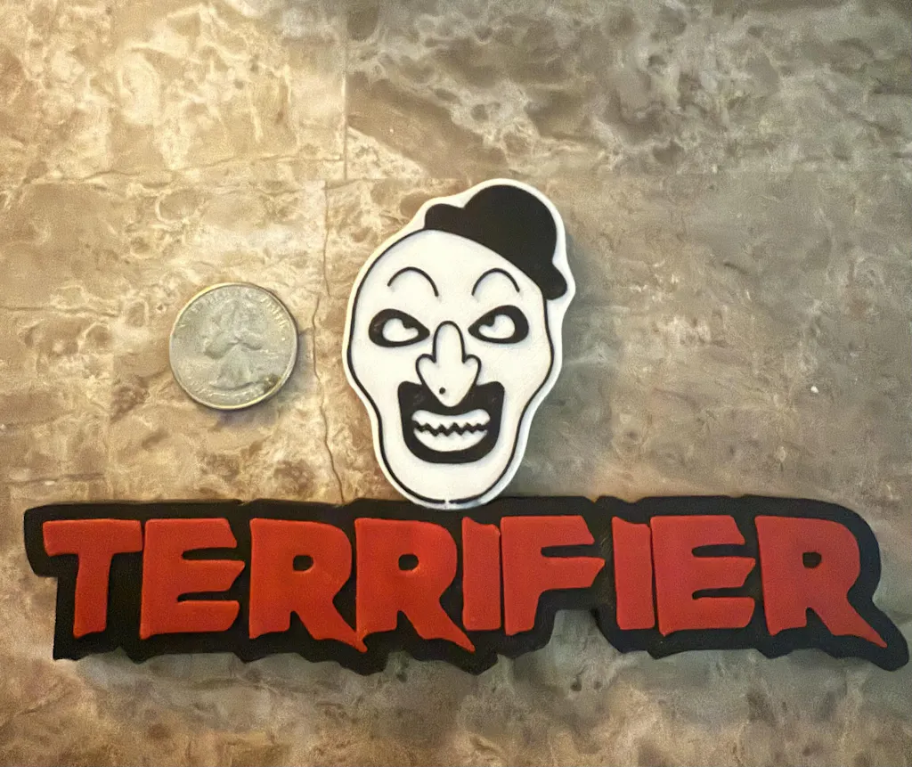 Terrifier Art the Clown 3D Printed Display Sign