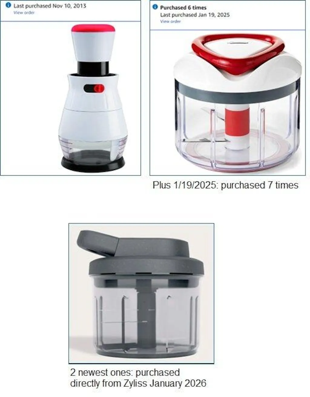 Zyliss Easy Pull Food Processor, Manual Hand-Powered Chopper, Compact ...